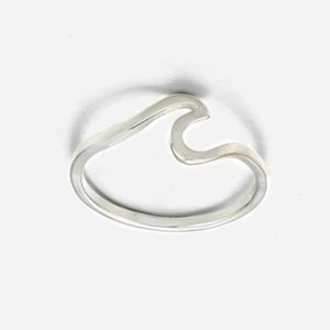 Jewelry | Silver Metal Wave Ring | Poshmark